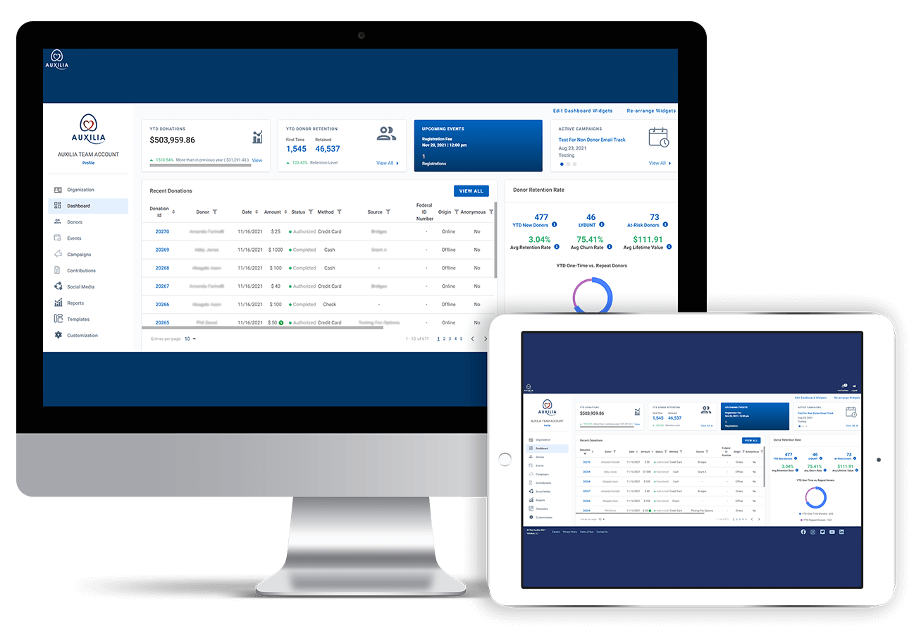 Auxilia - Donor Management Software For Nonprofits